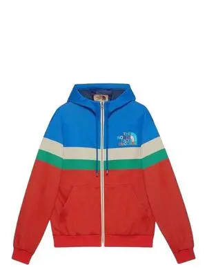 Gucci X The North Face Hooded Jacket - Blue/grey/green