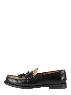 Gucci Tassel Gg Loafers - Black Ebony