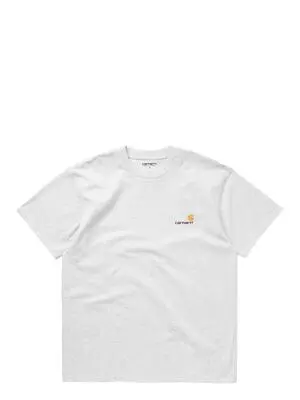 Carhartt Work In Progress American Script Short Sleeve T-shirt - Gray