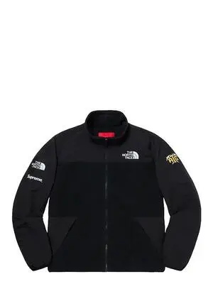 Supreme X The North Face Rtg Fleece Jacket - Black/white