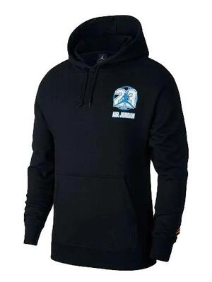 JORDAN Air Beijing Logo Print Hoodie - Black