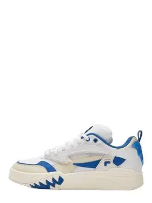FILA FUSION Classic Basketball Sneakers - White/blue/beige