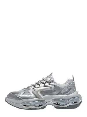 FILA FUSION Chunky "silver" Lace-up Sneakers - Silver/white/grey