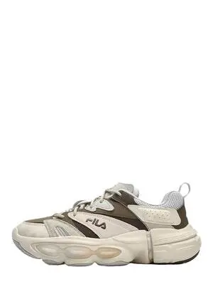 FILA Et Retro Low Top Sneakers - Cream White/brown