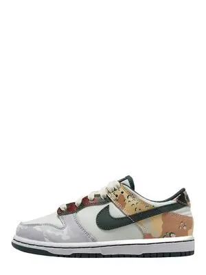 Nike Dunk Low Se "sail Multi-camo" Sneakers - Camouflage