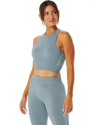Asics Nagino Flex Seamless Bra 'light Steel - Grey