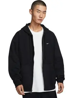 Nike Solo Swoosh Full-zip Fleece Hoodie - Black