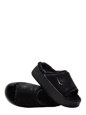 Nike Nike Calm Elevation Fur Slides Black