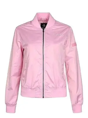 CONVERSE Long Sleeve Stand Collar Jacket - Pink