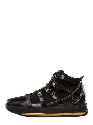 Nike Zoom Lebron 3 Retro Sneakers - Black-metallic Gold