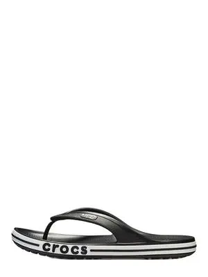 CROCS Crocband Flat Heel Flip Flops - Black