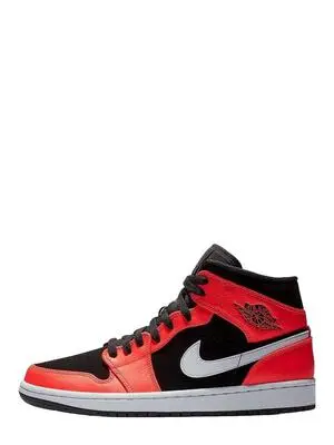 JORDAN Air Jordan 1 Retro Mid Sneakers Black/infrared