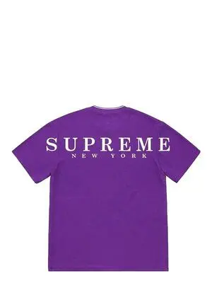 Supreme Ss19 Stripe Rib Waffle Top Short Sleeve - Purple