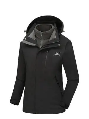 Mizuno Logo Windbreaker Jacket - Black