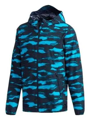 Adidas Camouflage Windproof Track Jacket - Legendary Blue
