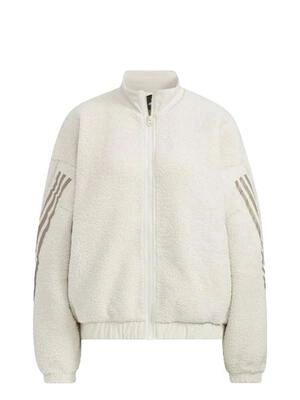 ADIDAS Adidas Fleece Zip Jacket With Sporty Stripes
