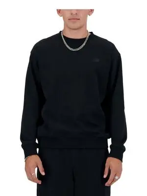 NEW BALANCE Athletics French Terry Sweatshirt Asia Sizing - Black