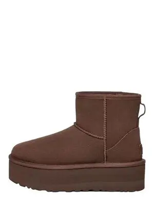 UGG UGG Classic Mini Platform Boots Dark Brown