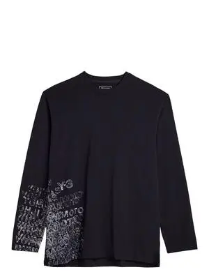 Adidas Y-3 Gfx Long Sleeve T-shirt - Black