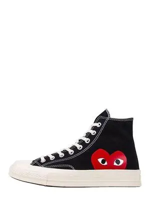 CONVERSE X Comme Des Garçons Play Chuck 70 High Top Sneakers - Black