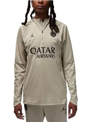 JORDAN Paris Saint-germain Strike Winter Warrior Third Storm-fit Soccer Drill Top - Stone/stone/black