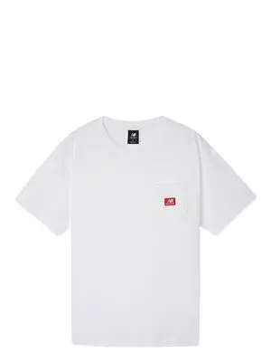 NEW BALANCE Essentials Pocket T-shirt Asia Sizing - White
