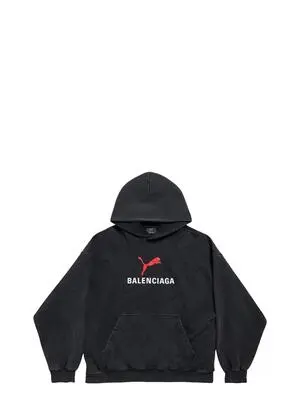 Balenciaga X Puma Hoodie - Black Faded