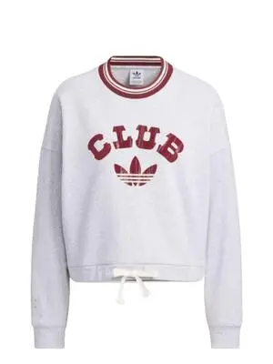 Adidas Collegiate Graphics Crew Sweatshirt - Grey/red