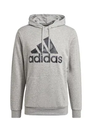 Adidas Camouflage Logo Hoodie - Medium Grey Heather