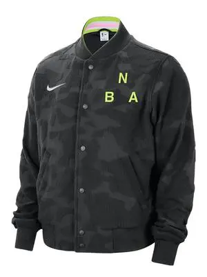 Nike X Nba N31 Lightweight Courtside Bomber Jacket - Black