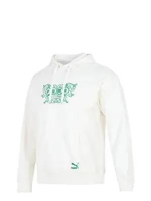 PUMA Das Cc Graphic Crew Sweater - White/green