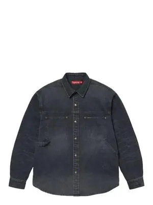 SUPREME Supreme Ss26 Worn Snap Painter Shirt 'black'
