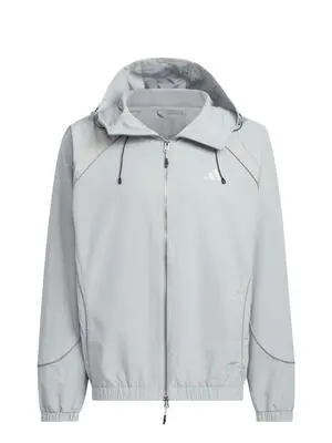 Adidas Fustl Woven Logo Jacket - Grey