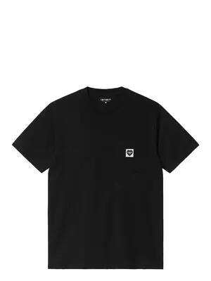 Carhartt Work In Progress Pocket Heart Short Sleeve T-shirt - Black
