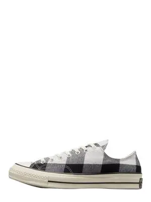 CONVERSE Converse Beyond Retro X Chuck 70 Low Upcycled Flannel Sneakers Black/grey/pristine