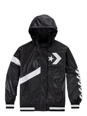 CONVERSE Logo Hooded Jacket - Black