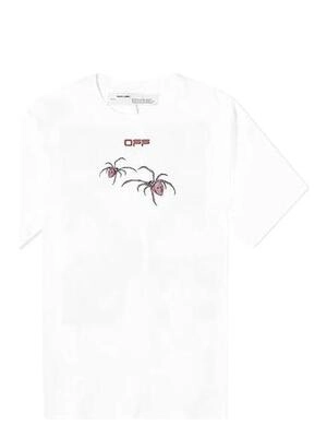 Off-White Spider And Arrow Print Short Sleeve T-shirt - White Red
