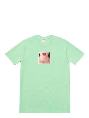 Supreme Ss18 Necklace Mint Tee - Peppermint Green