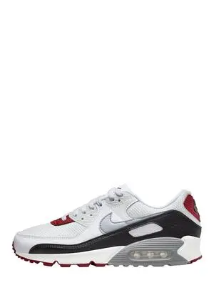 Nike Max 90 Low Top Lace Up Sneakers - White/red
