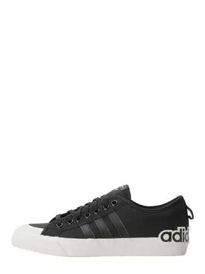 Adidas Adidas Nizza Low Top Sneakers With Oversize Heel Logo Black