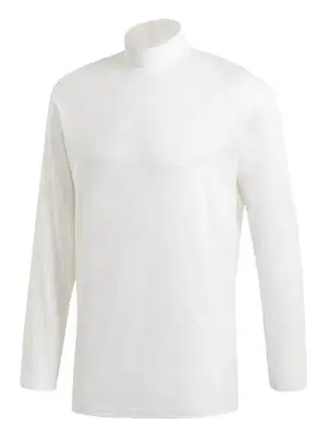 Adidas Y-3 Long Sleeve Stand Collar Top - White
