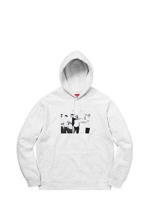Supreme Ss19 Classic Ad Hooded Sweatshirt - Grey