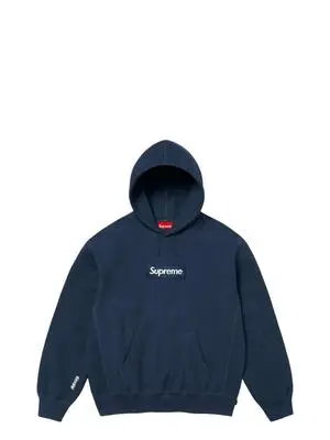 Supreme Fw25 Box Logo Hoodie - Navy