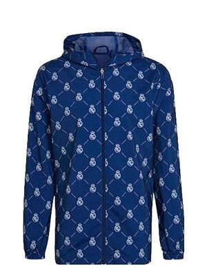 Adidas Real Madrid All-over Print Hooded Jacket - Multi-color
