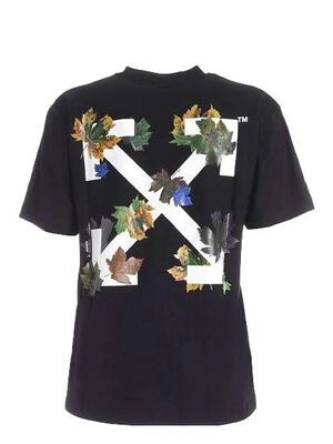 Off-White Arrow Print Short Sleeve T-shirt - Black