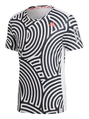 Adidas X Hiroko Takahashi Riko Crossover Round Neck Printing Casual Sports Running Short Sleeve T-shirt - Black