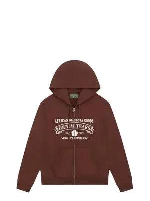 DENIM TEARS Adg Zip Hoodie - Brown