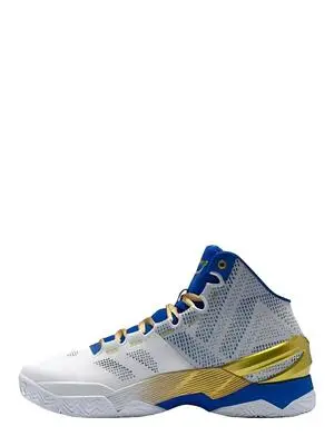 Under Armour Curry 2 Nm High Top Sneakers - White/yellow/blue