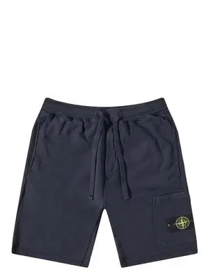 Stone Island Garment Dyed Sweat Shorts - Navy