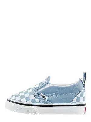 VANS Checkerboard Slip-on Low Top Sneakers - Blue/white